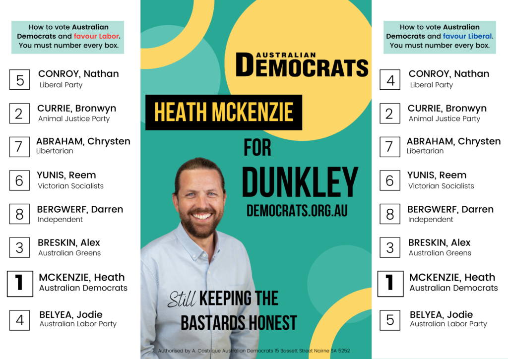 How to vote Australian Democrats – AUSTRALIAN DEMOCRATS